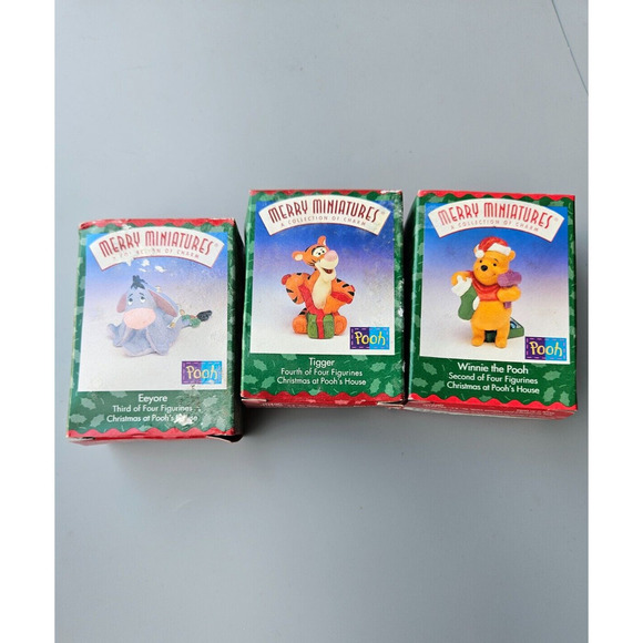 Hallmark | Holiday | Hallmark Merry Miniature Figurines Winnie Tiger ...